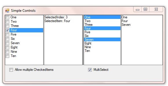 Using Forms + Controls